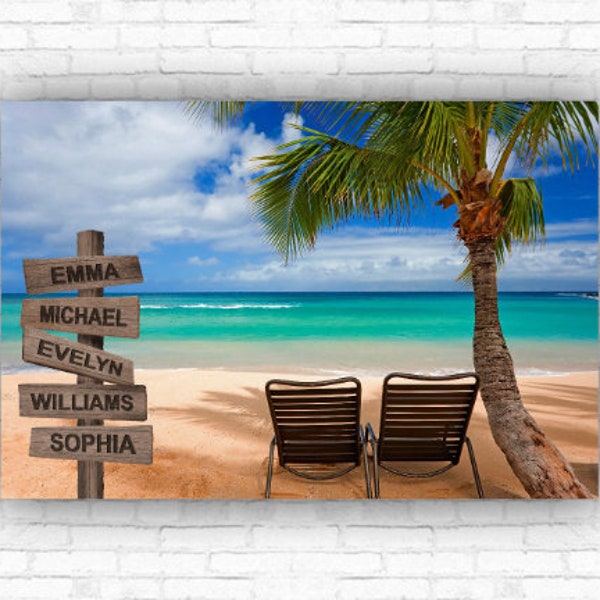 Family Name Canvas - Etsy