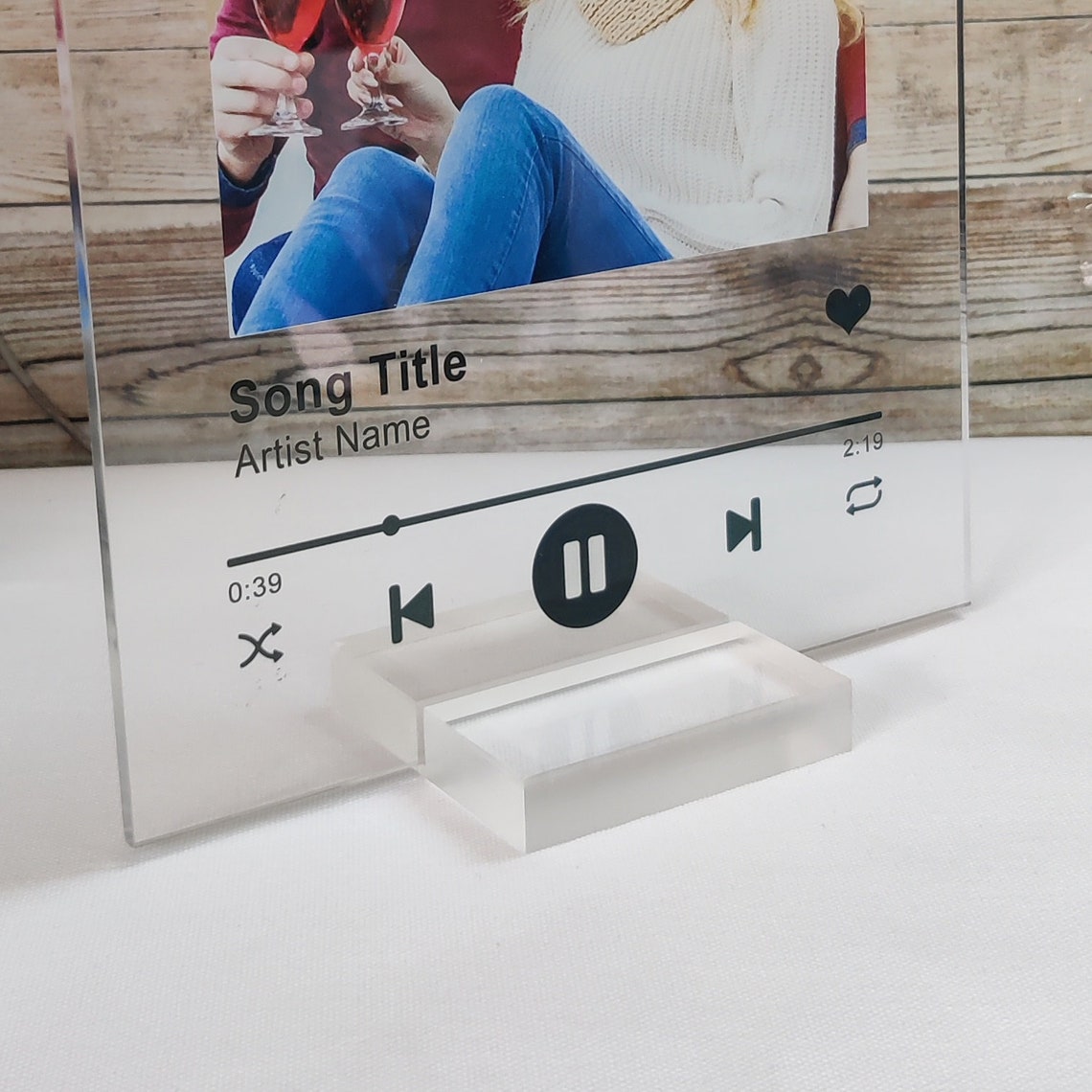 Personalized Music Plaque Acrylic Plaque with Stand Music | Etsy