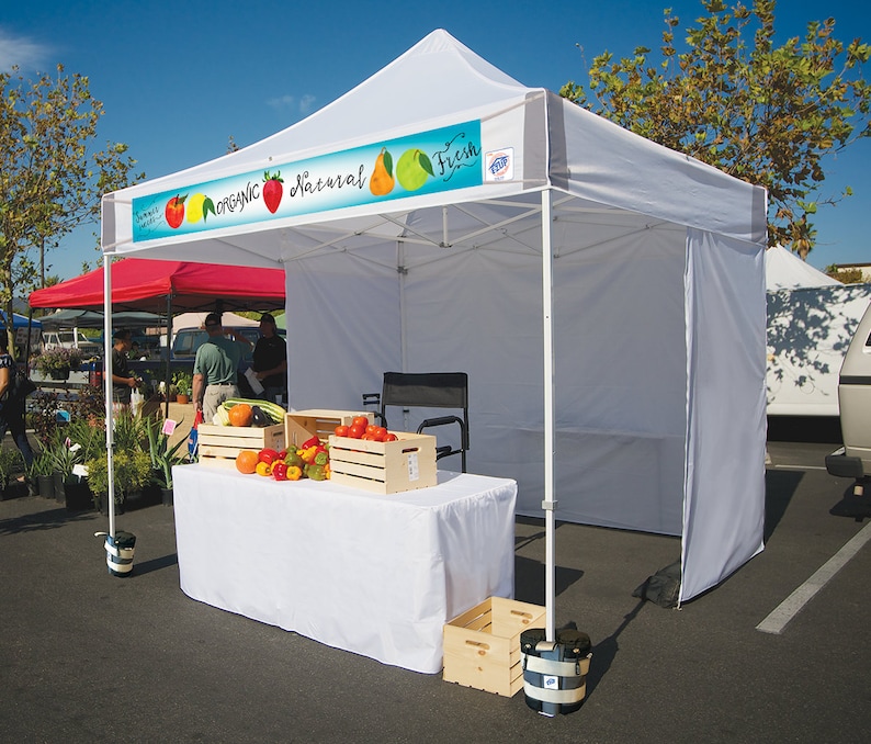 Custom Tent Banner for Trade Show, Your Customer Logo and Business Name ...