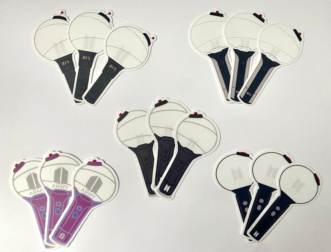 BTS army Light Stick Die Cut Sticker - Etsy