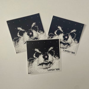 BTS V "layover" White Die Cut Sticker - Etsy