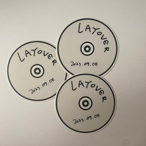 BTS V "layover" White Die Cut Sticker - Etsy