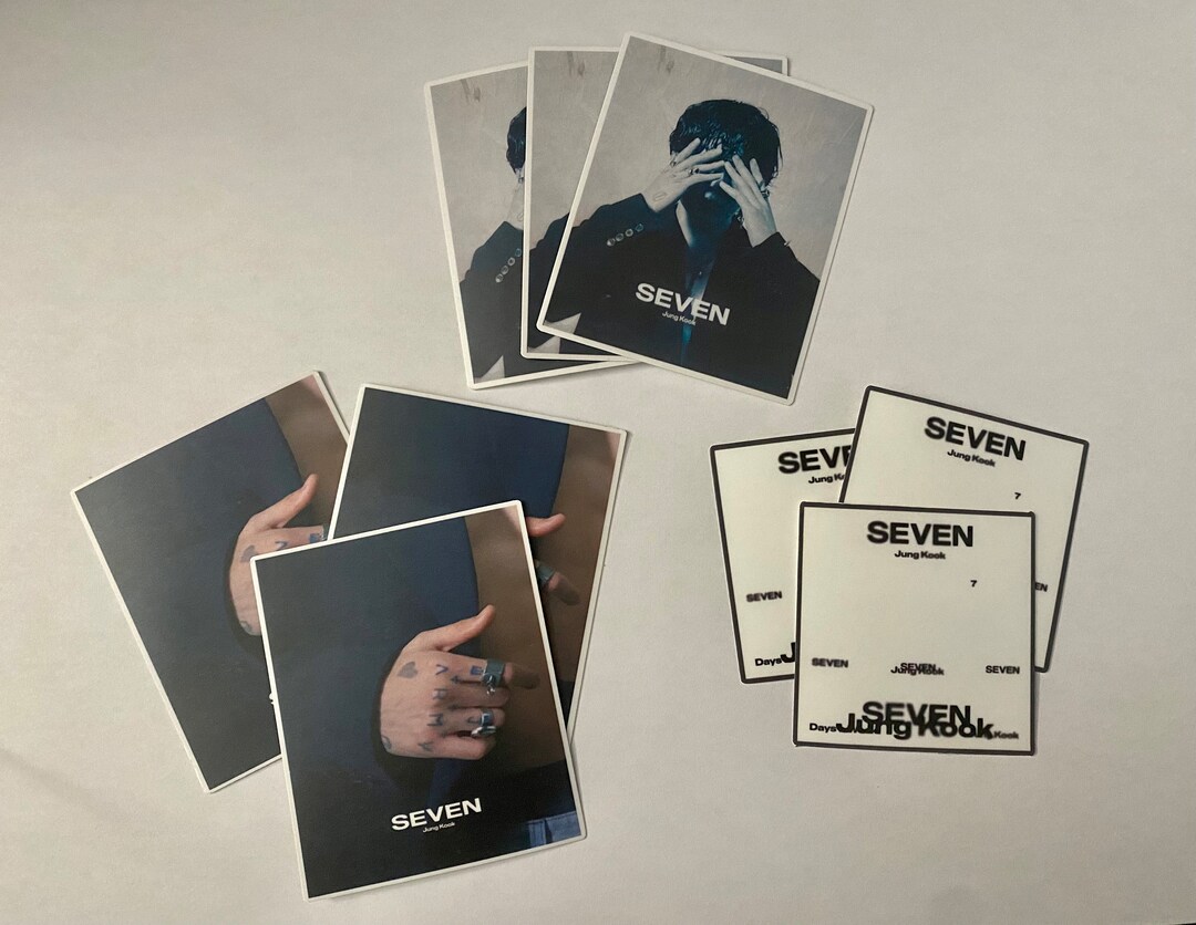 BTS Jungkook "seven" Matte Die Cut Sticker - Etsy