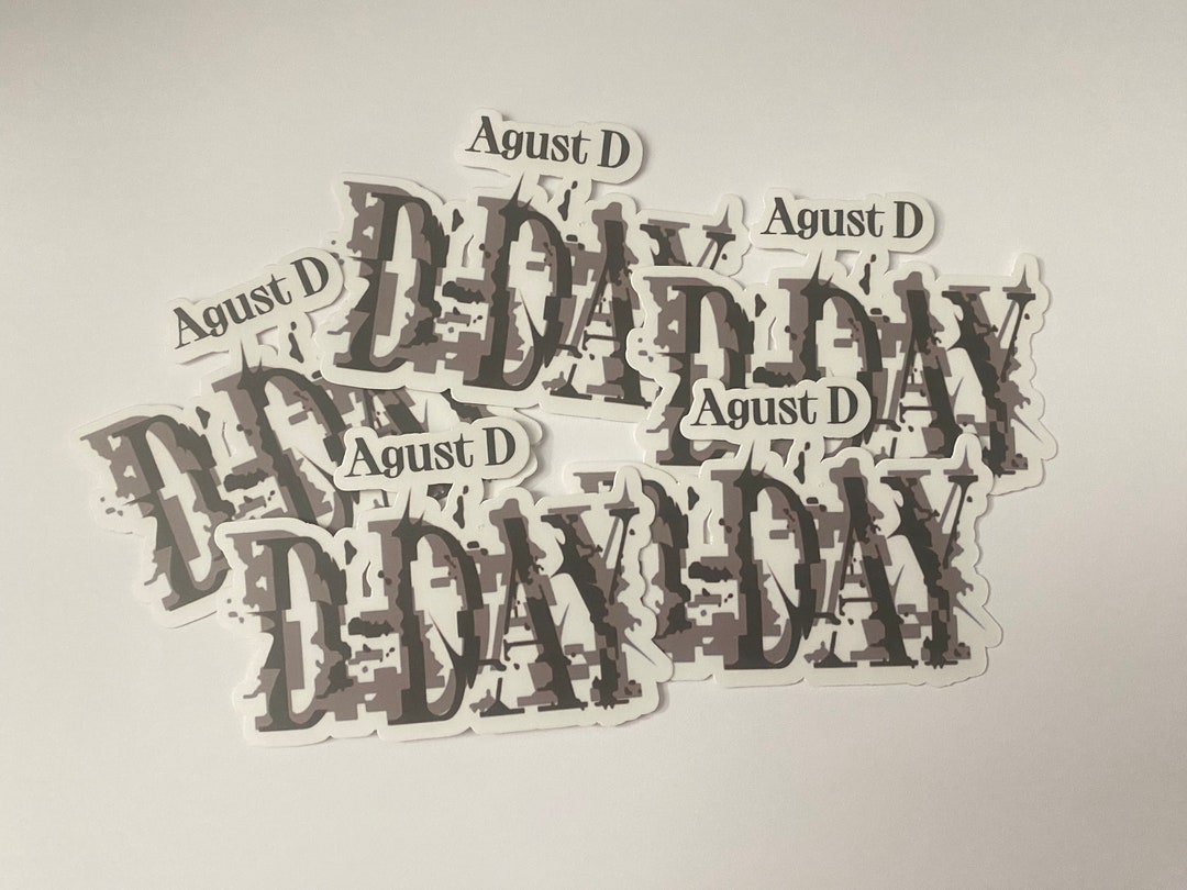 BTS Suga "d Day" White Matte Die Cut Sticker (LAST RESTOCK) - Etsy
