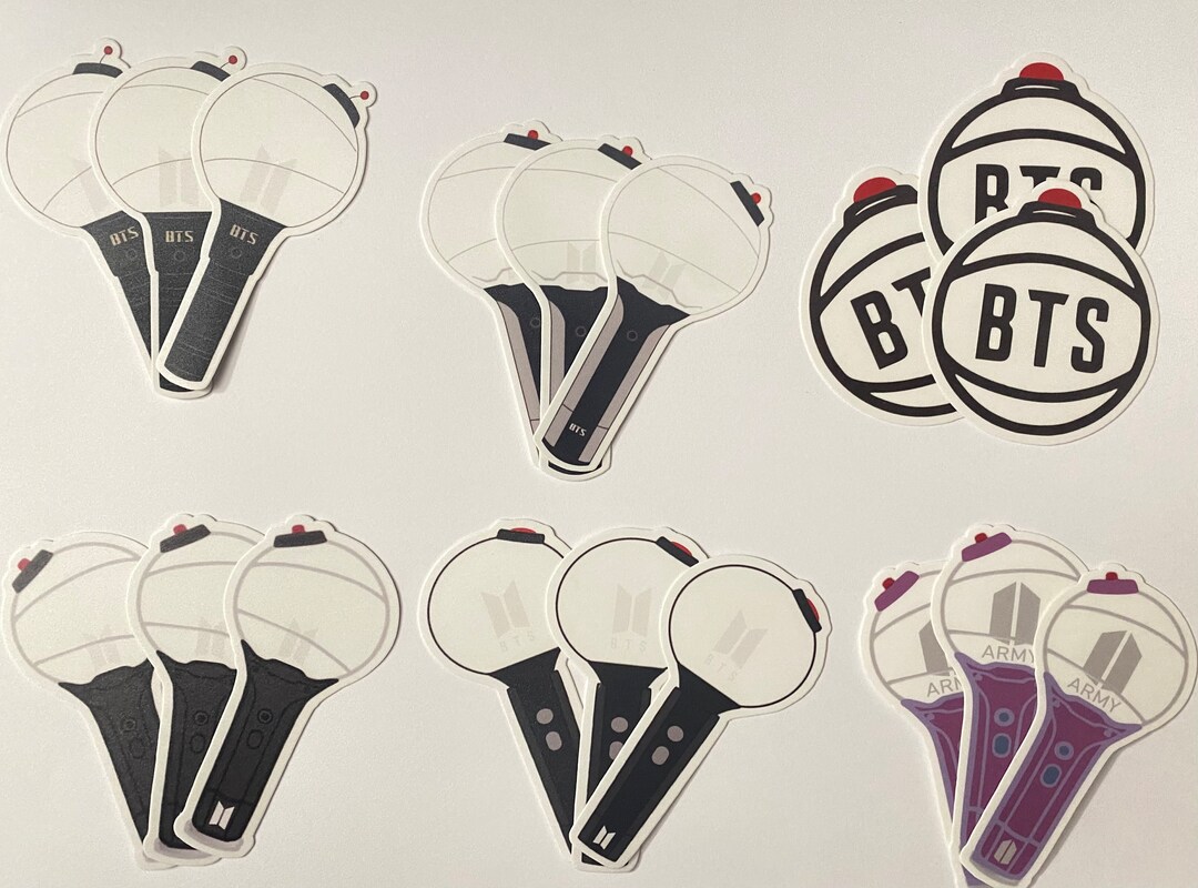 BTS "army Light Stick" Die Cut Sticker - Etsy
