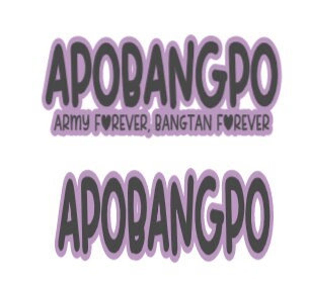 BTS apobangpo Die Cut White Gloss Sticker - Etsy