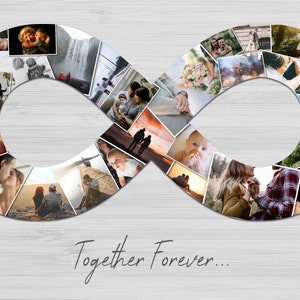25-75 Pictures Custom Infinity Shape Photo Collage DIGITAL ONLY ...