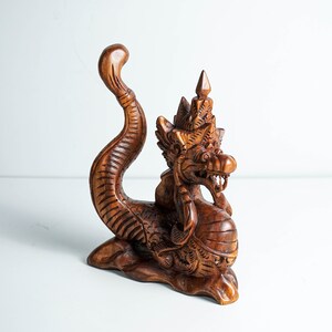 Basuki Dragon, Balinese Dragon Statue, Mystical Animal, Wood Carving ...