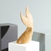 Wooden Whale Tail Sculpture Family Sea Life Exotic Statue - Etsy