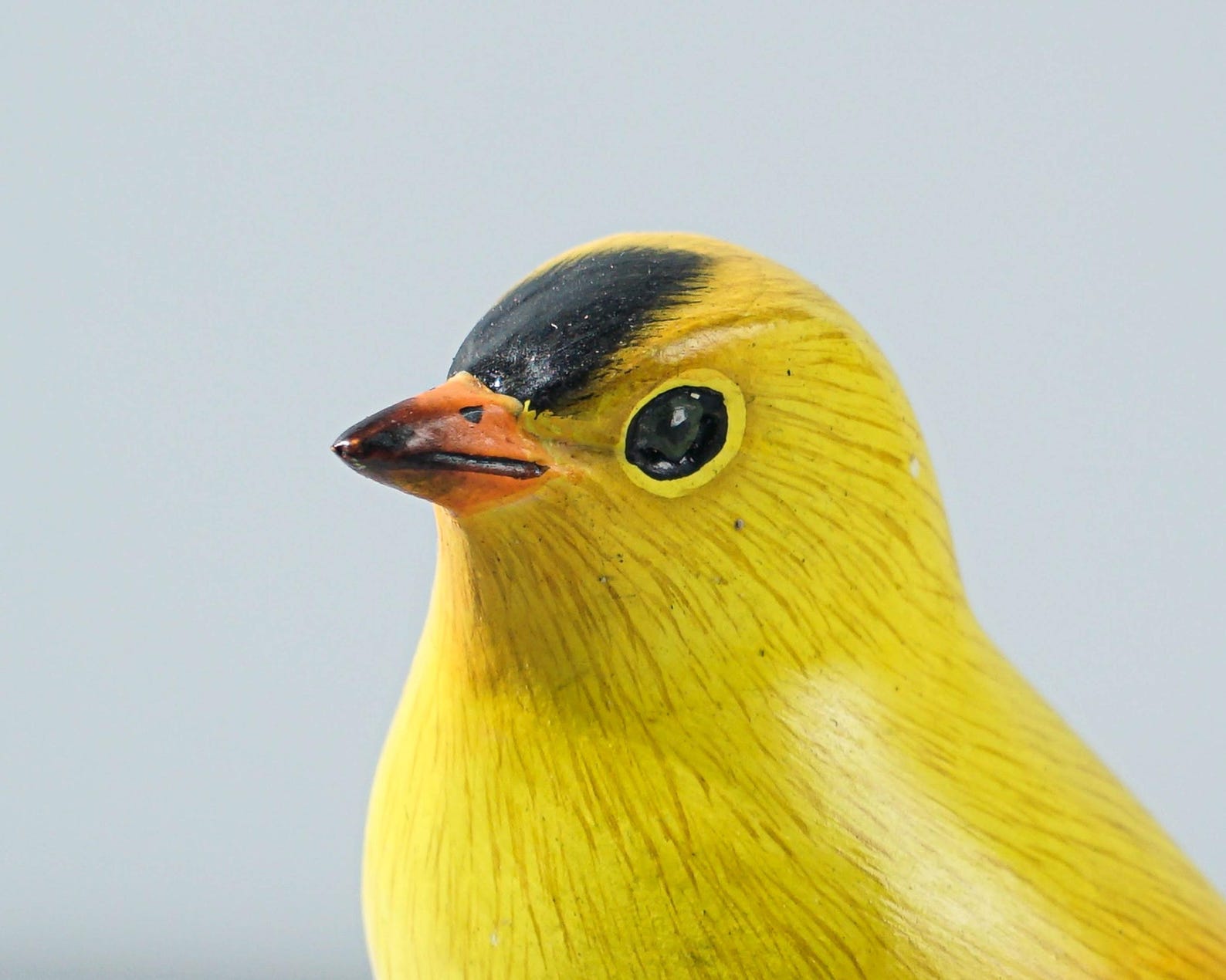 American Goldfinch Statue, Painted Wood Carving, Hand Painted, Wooden ...