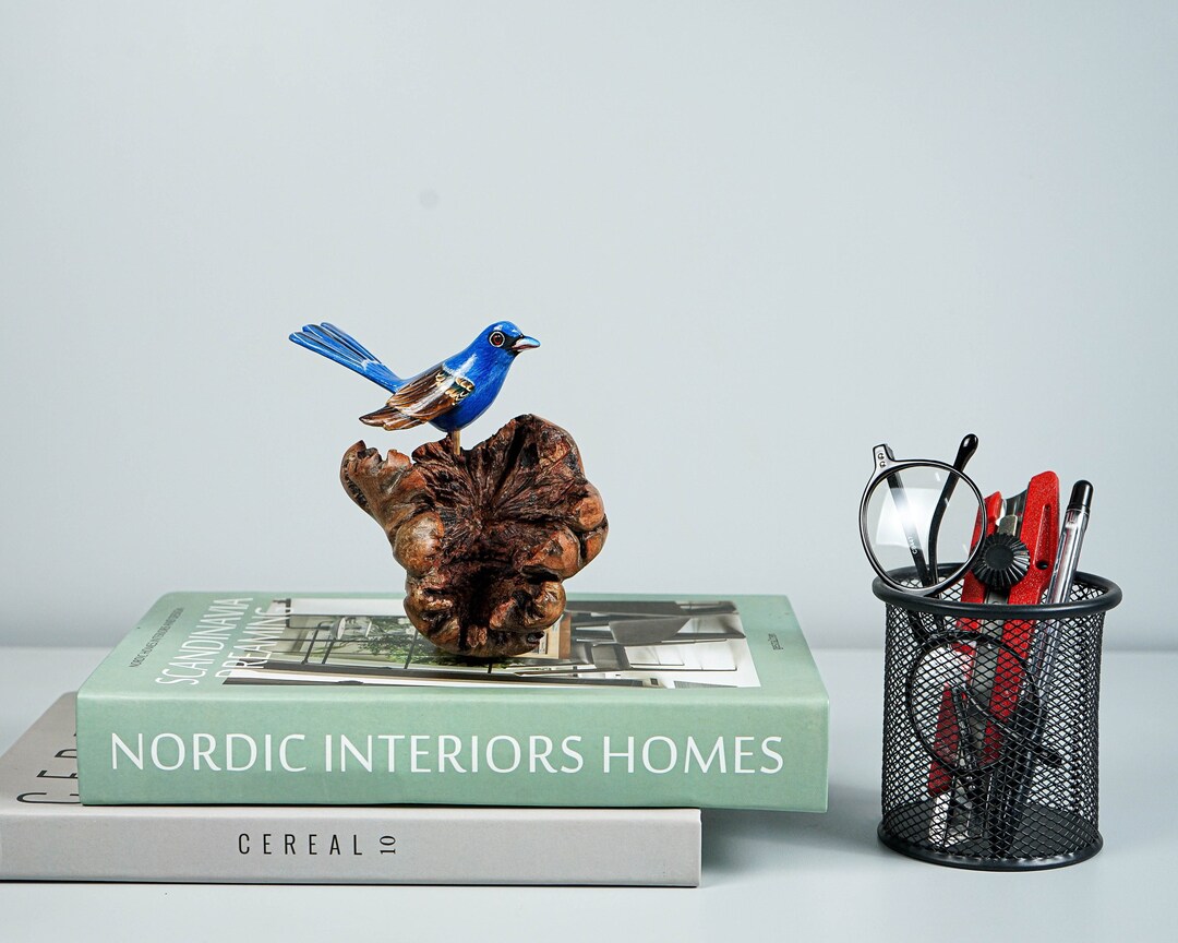 Blue Canary Statue, Indigo Bunting Sculpture, Art, Love, Animal ...