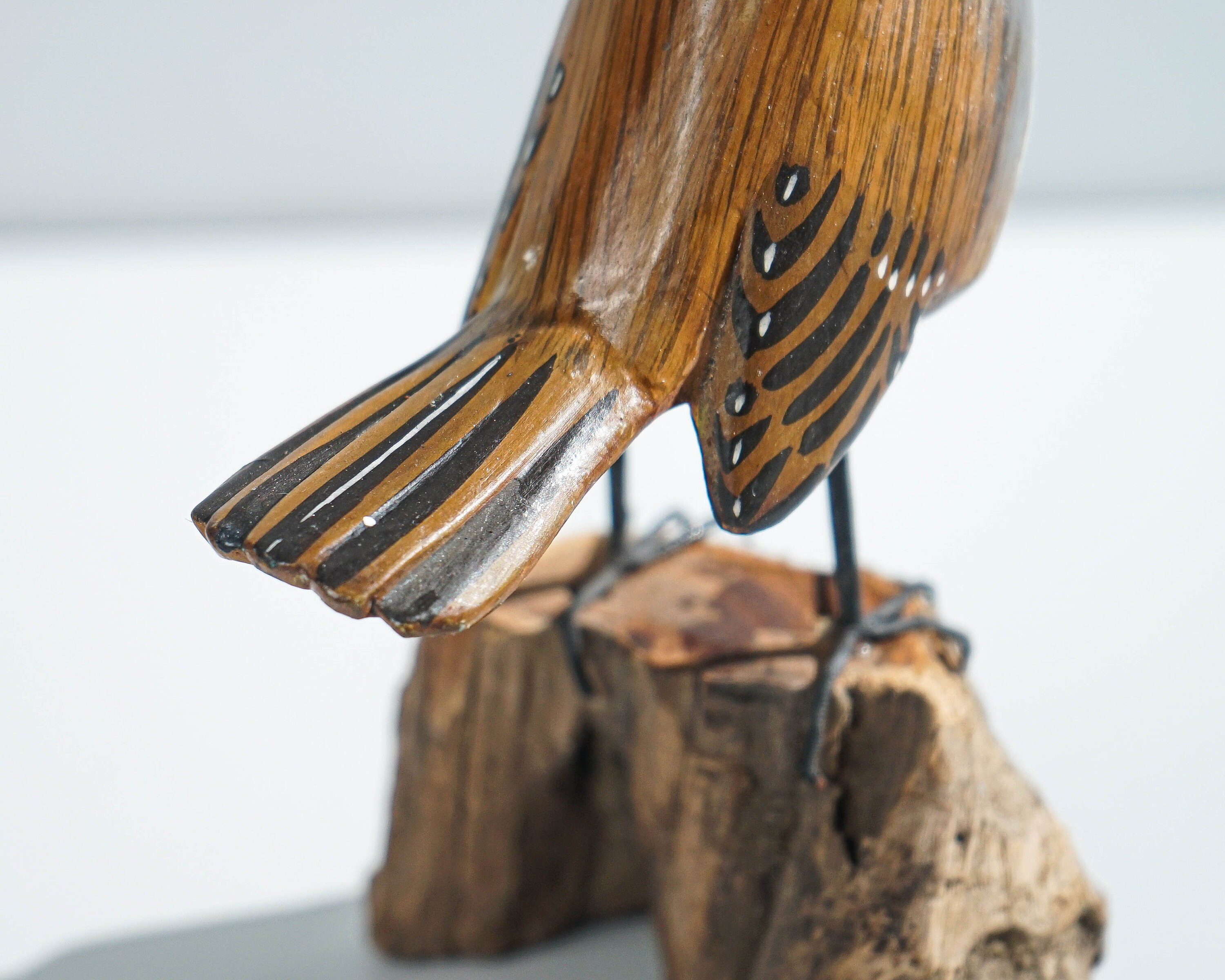 House Finch Bird Statue Painted Wood Carving Wooden Bird - Etsy