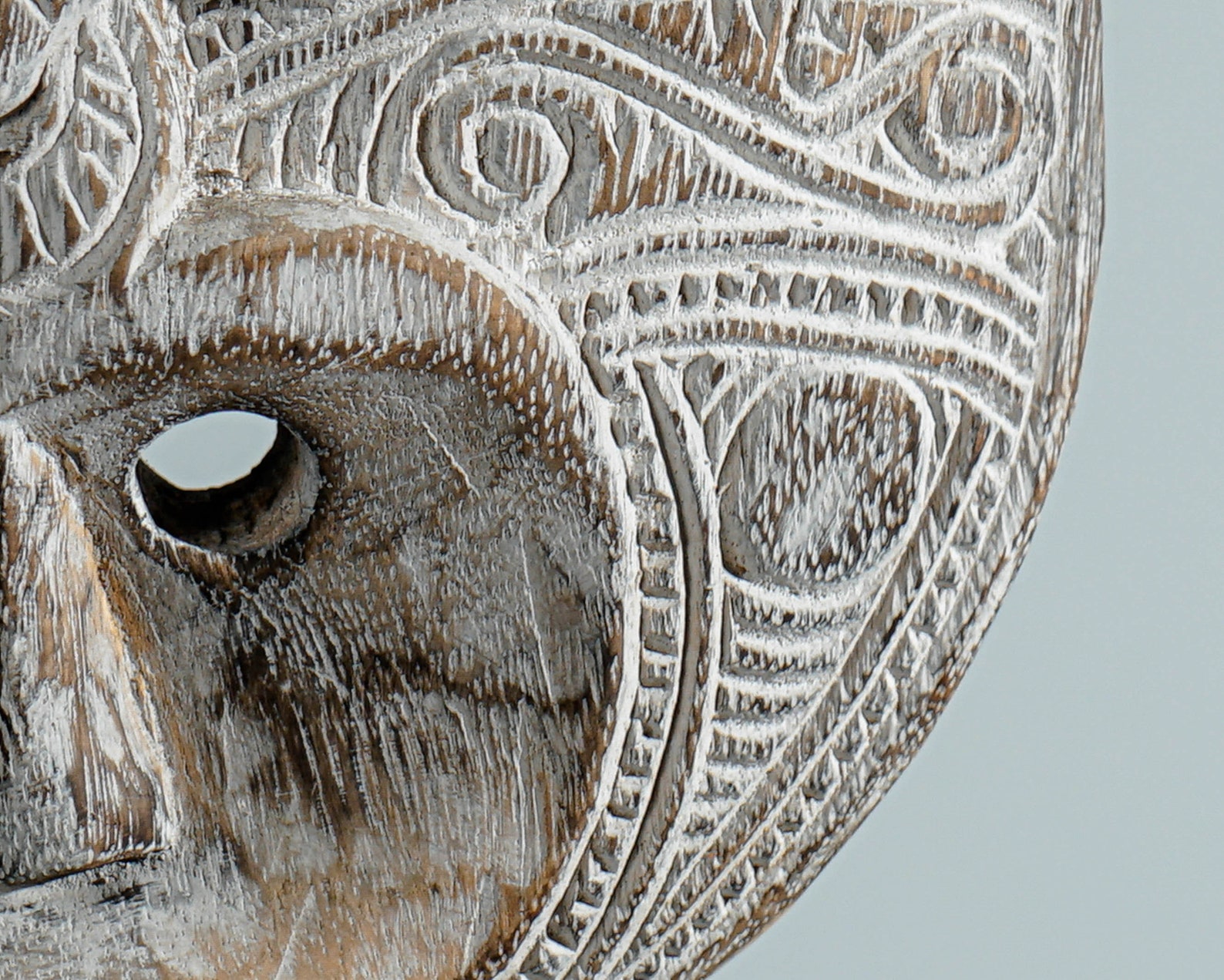 Round Mask of Timor, Primitive, Wall Decor, Wood Carving, Hanging ...