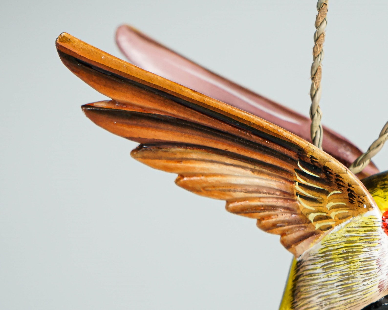 Colorful Hummingbird Statue Hanging Sculpture Wall Art - Etsy