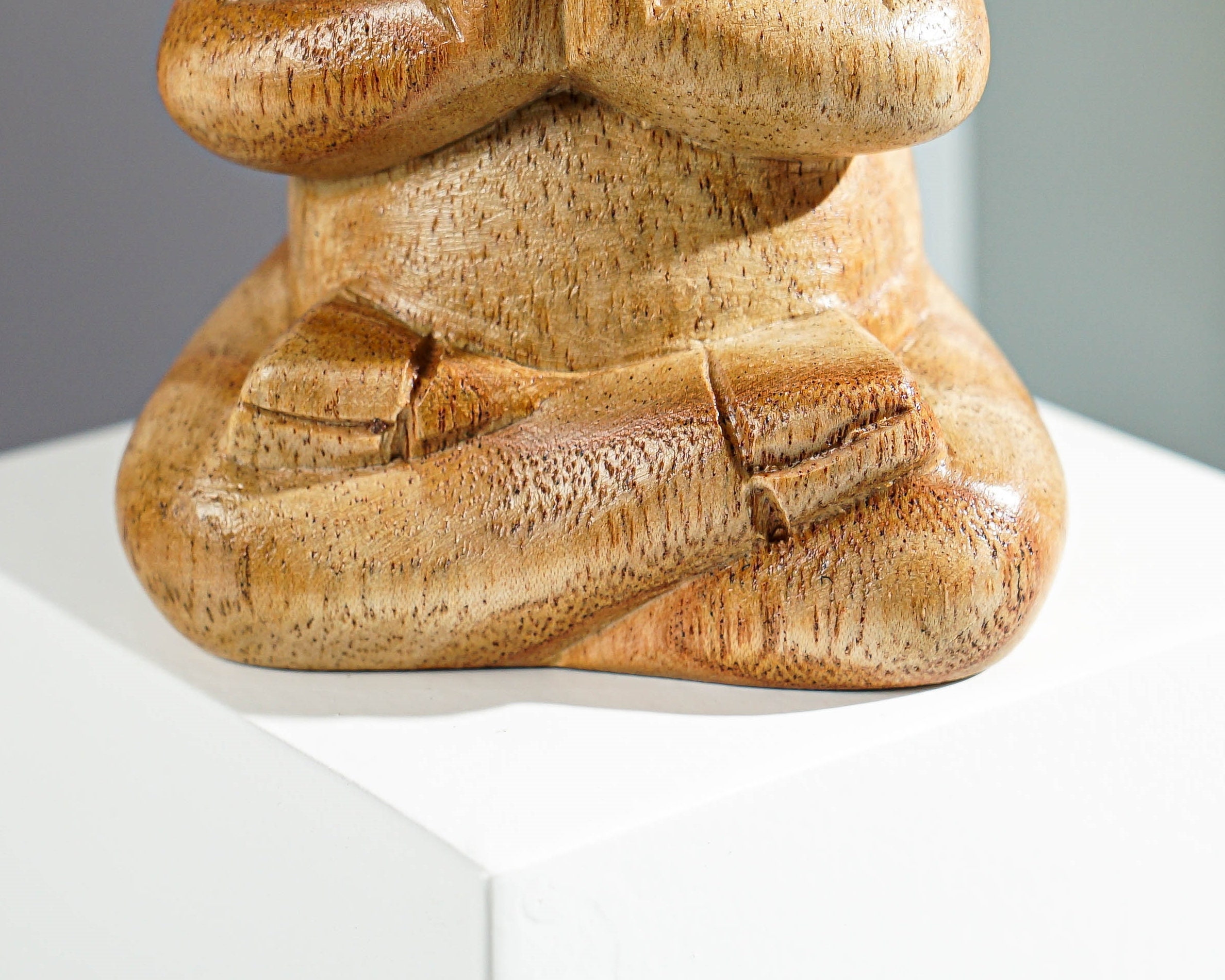 Meditating Pig Sculpture Animal Figurine Yoga Parasite Wood - Etsy