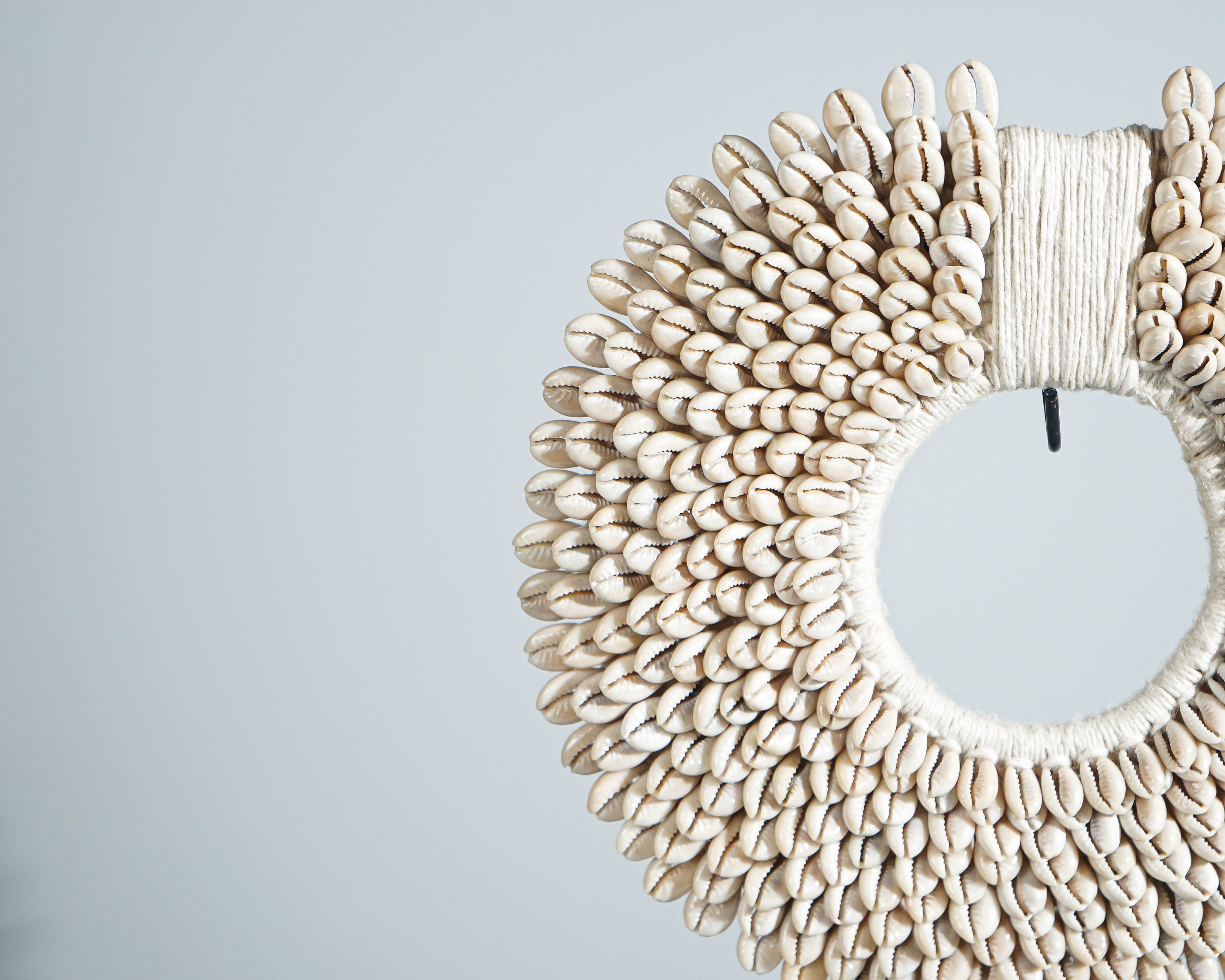 Standing Shell Art, Round Seashell, Hanging Shell Décor, Tropical Decor ...