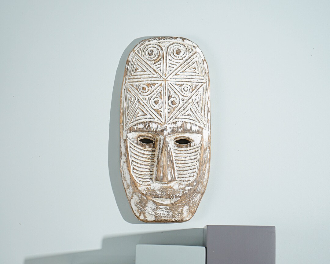 Timor Tribal Mask, Wall Art, Handcrafted, Hanging Mask, Wall Decor ...