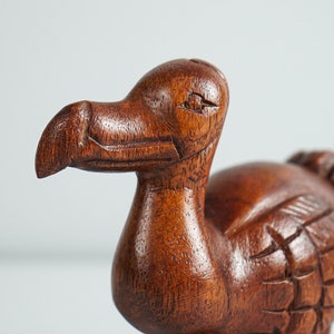 Wooden Dodo Bird Statue, Dodo Bird Figurine, Animal Sculpture, Wood ...