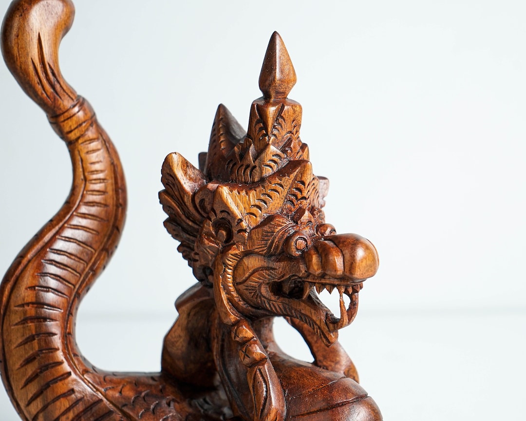 Basuki Dragon, Balinese Dragon Statue, Mystical Animal, Wood Carving ...
