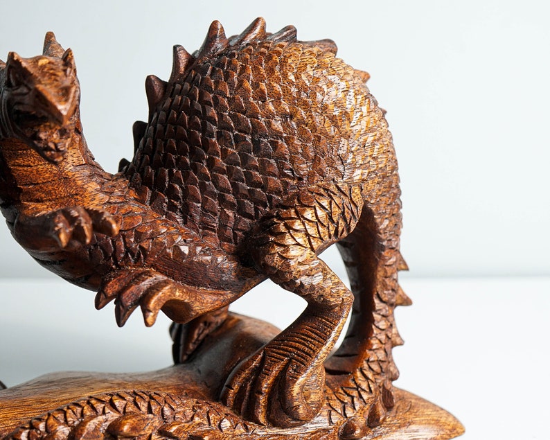 Couple Dragon Ornament, Twin Dragon Statue, Legend Animal, Fantasy ...