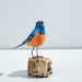 Eastern Bluebird Statue, Painted Wood Carving, Wooden Bird Art ...