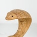 Wooden Cobra Sculpture, Snake, Reptile Ornament, Snake Collector ...