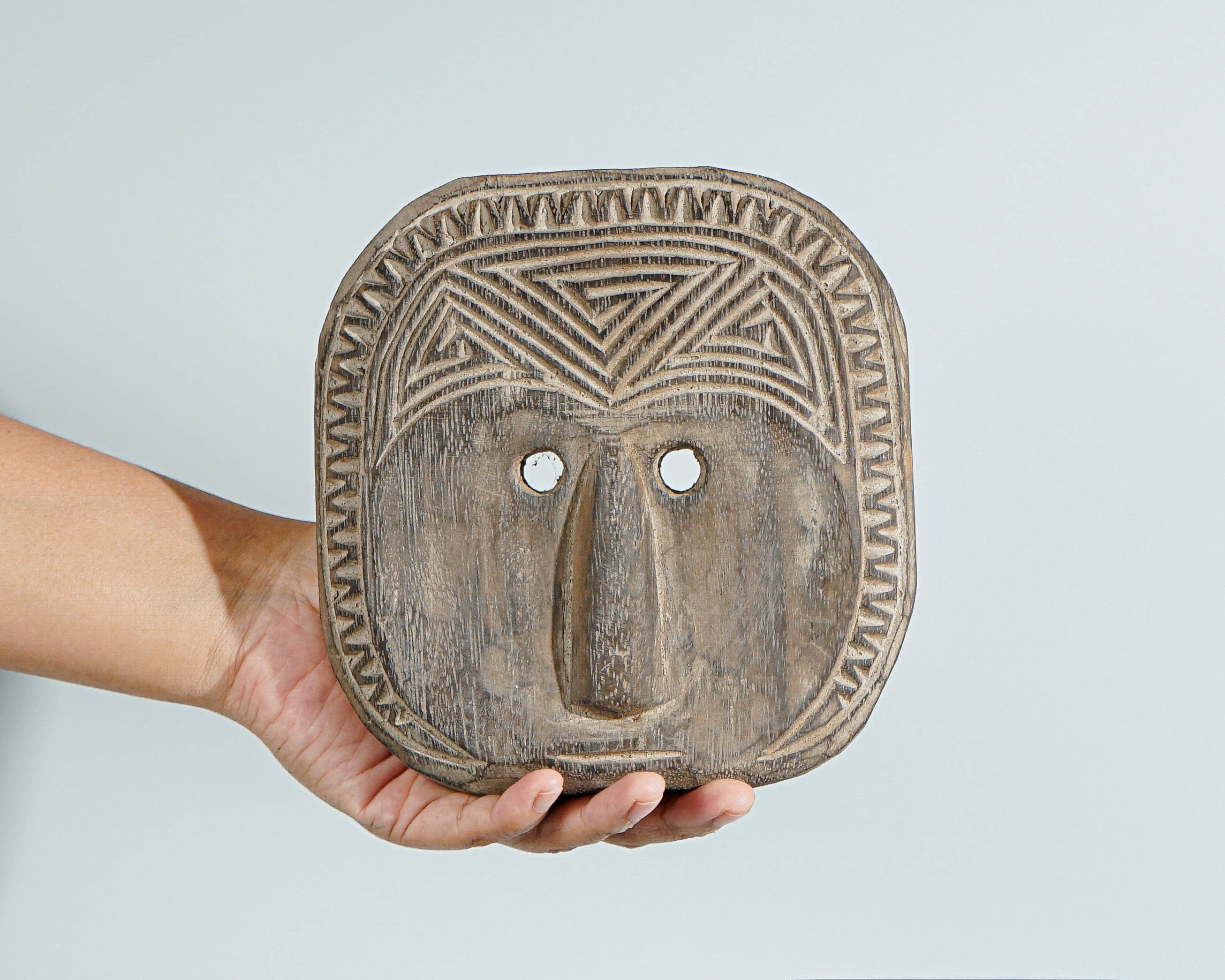 Traditional Mask Wall Art Hanging Statue Hand Carved Wood - Etsy