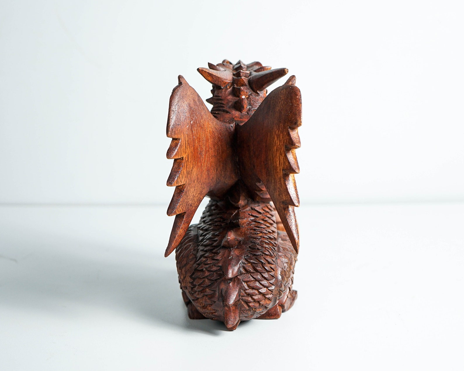 Fire Dragon Statue Dragon Figurine Mystical Animal Wood - Etsy