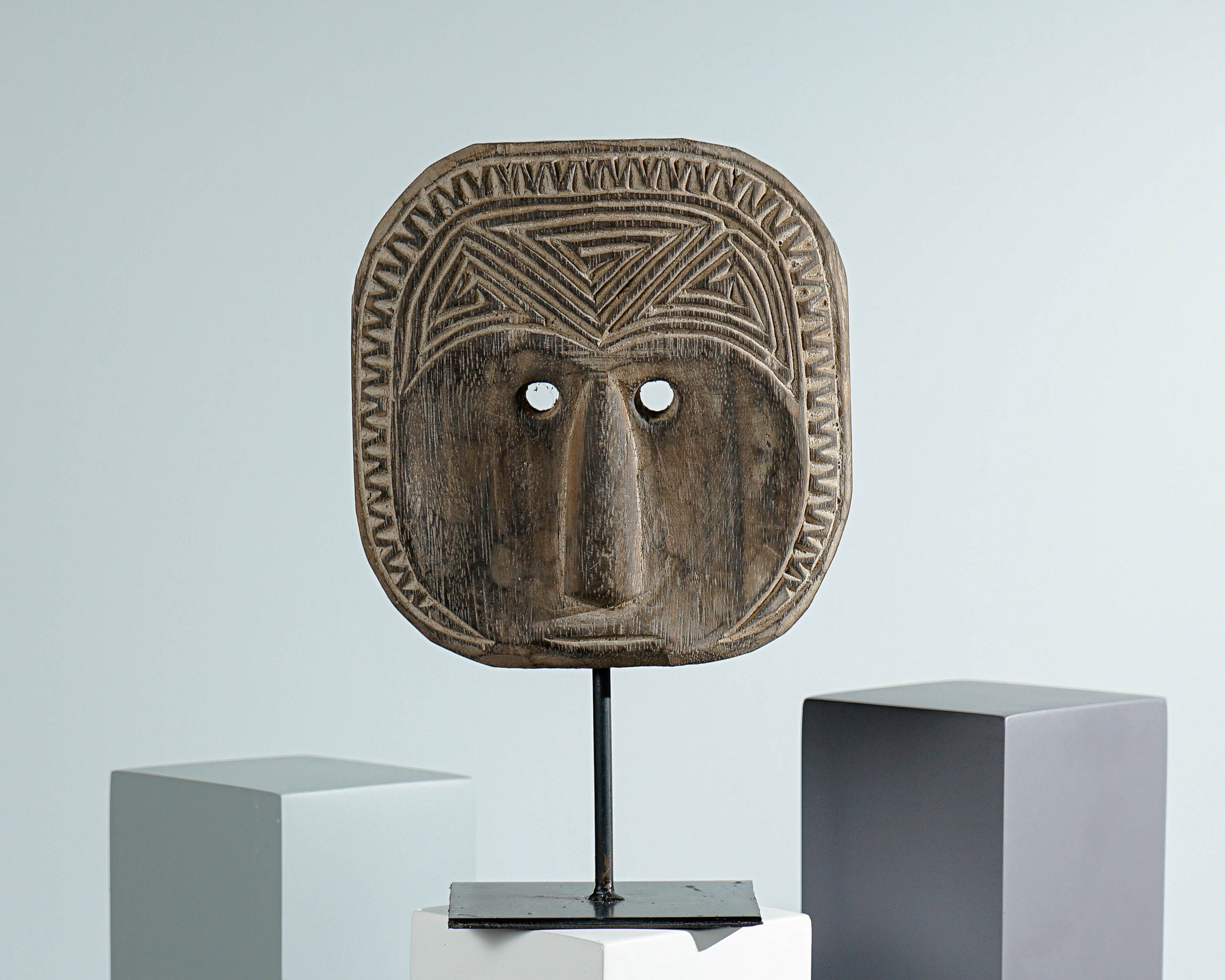 Traditional Mask Wall Art Hanging Statue Hand Carved Wood - Etsy