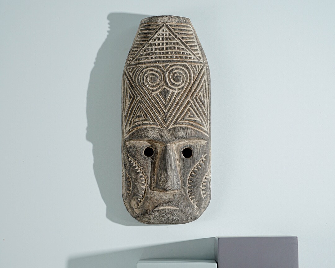 Timor Tribal Mask, Wall Decor, Antique Figurine, Primitive, Statue ...