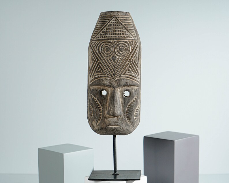Timor Tribal Mask, Wall Decor, Antique Figurine, Primitive, Statue ...