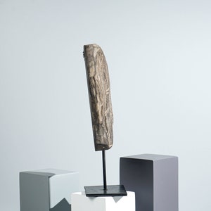 Dog Face of Timor Wall Art, Dog on Stand, Wood Carving, Animal Statue ...