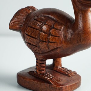 Wooden Dodo Bird Statue, Dodo Bird Figurine, Animal Sculpture, Wood ...
