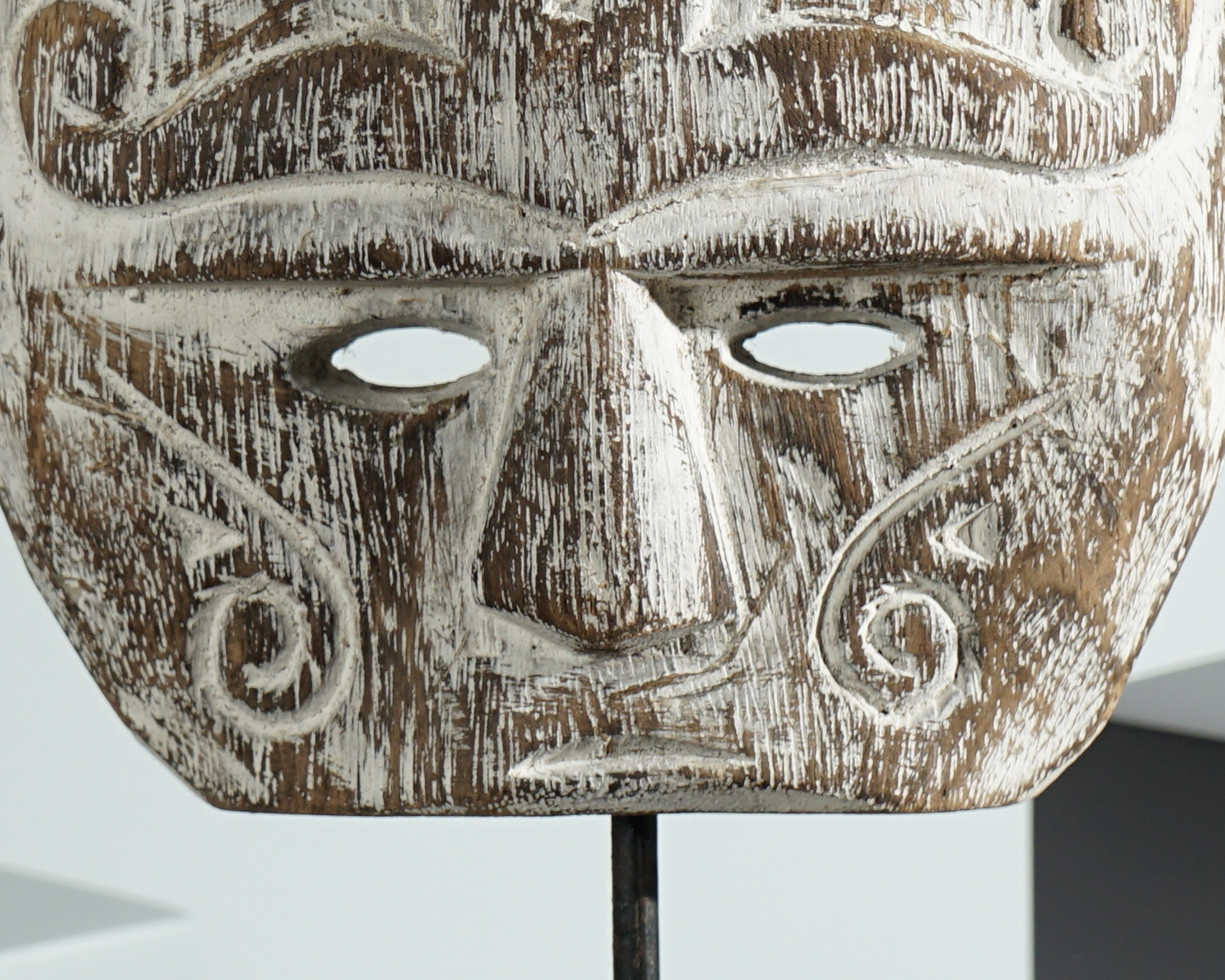 Wooden Traditional Mask Wall Decor Mask on Stand Statue - Etsy