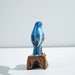 Eastern Bluebird Statue, Painted Wood Carving, Wooden Bird Art ...