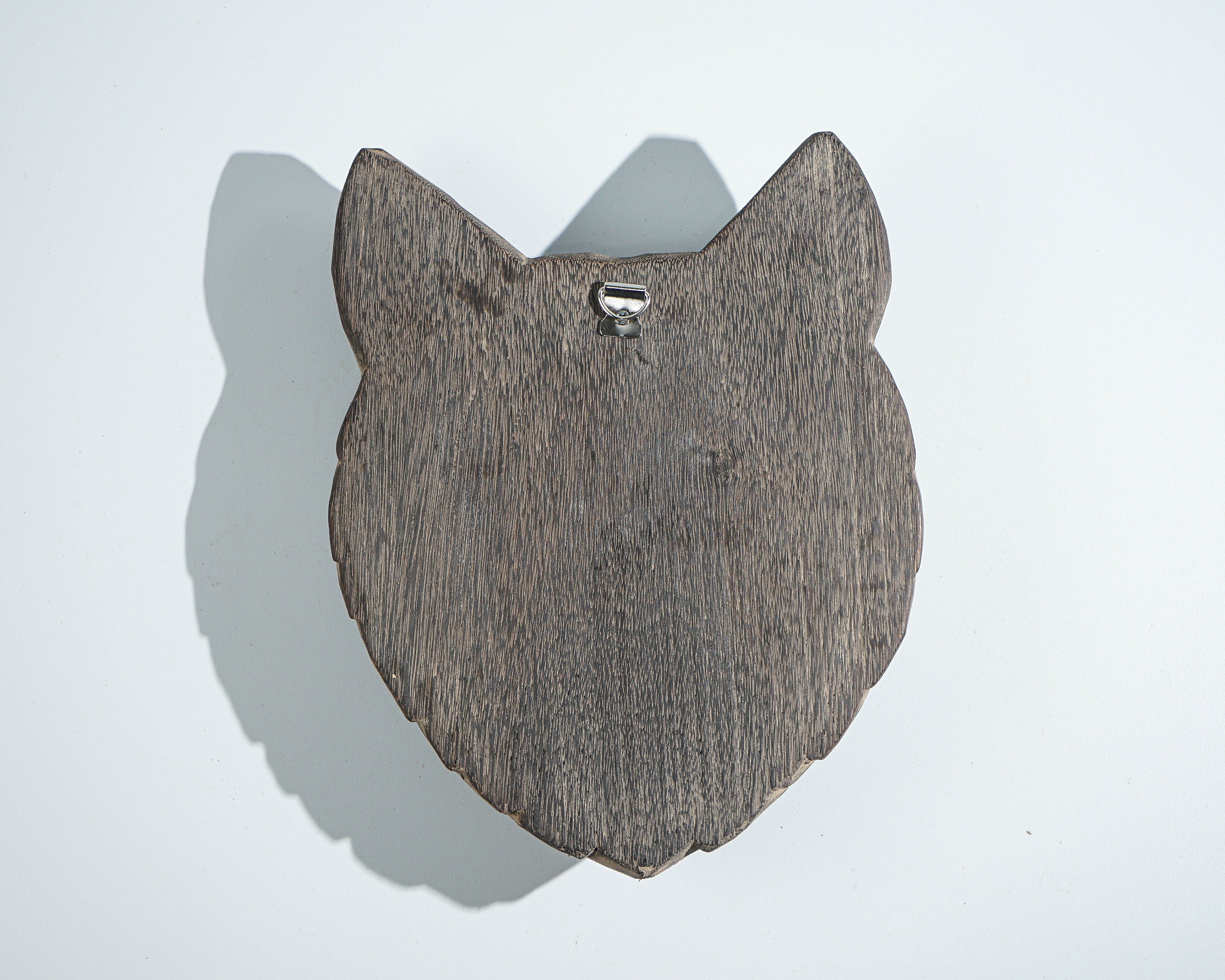 Wooden Wolf Traditional Mask, Wall Art, Hanging Figurine, Animal Statue ...