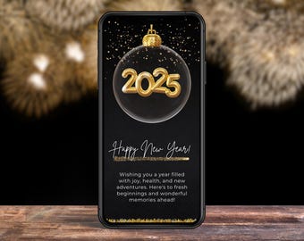 2025 New Year Digital Greetings, Instant Download, Digital Greeting ...