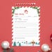 Letter to Santa - Printable PDF - Christmas Wish List for Kids - DIY ...