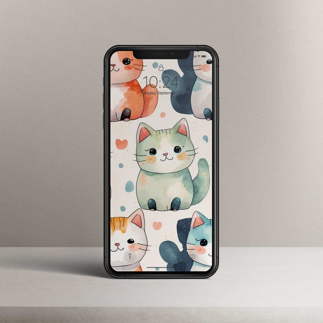 Cute Vintage Cat Wallpaper | Smartphone Background | Phone Wallpaper ...