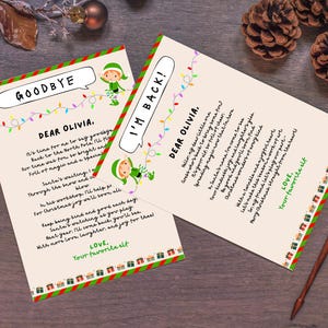Elf Letter Set Canva Template, Christmas Elf Editable Letter, Elf ...