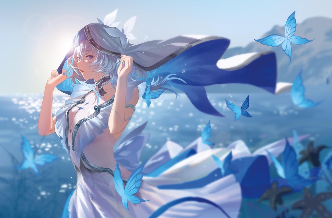 Wuthering Waves Shore Keeper Postcard Print 5.5x8.5” Beach Anime Art ...