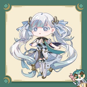 Llavero acrílico de doble cara de 2,5 pulgadas con diseño de Chibi ...