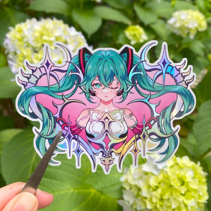 Sticker Anime Cyber - Etsy