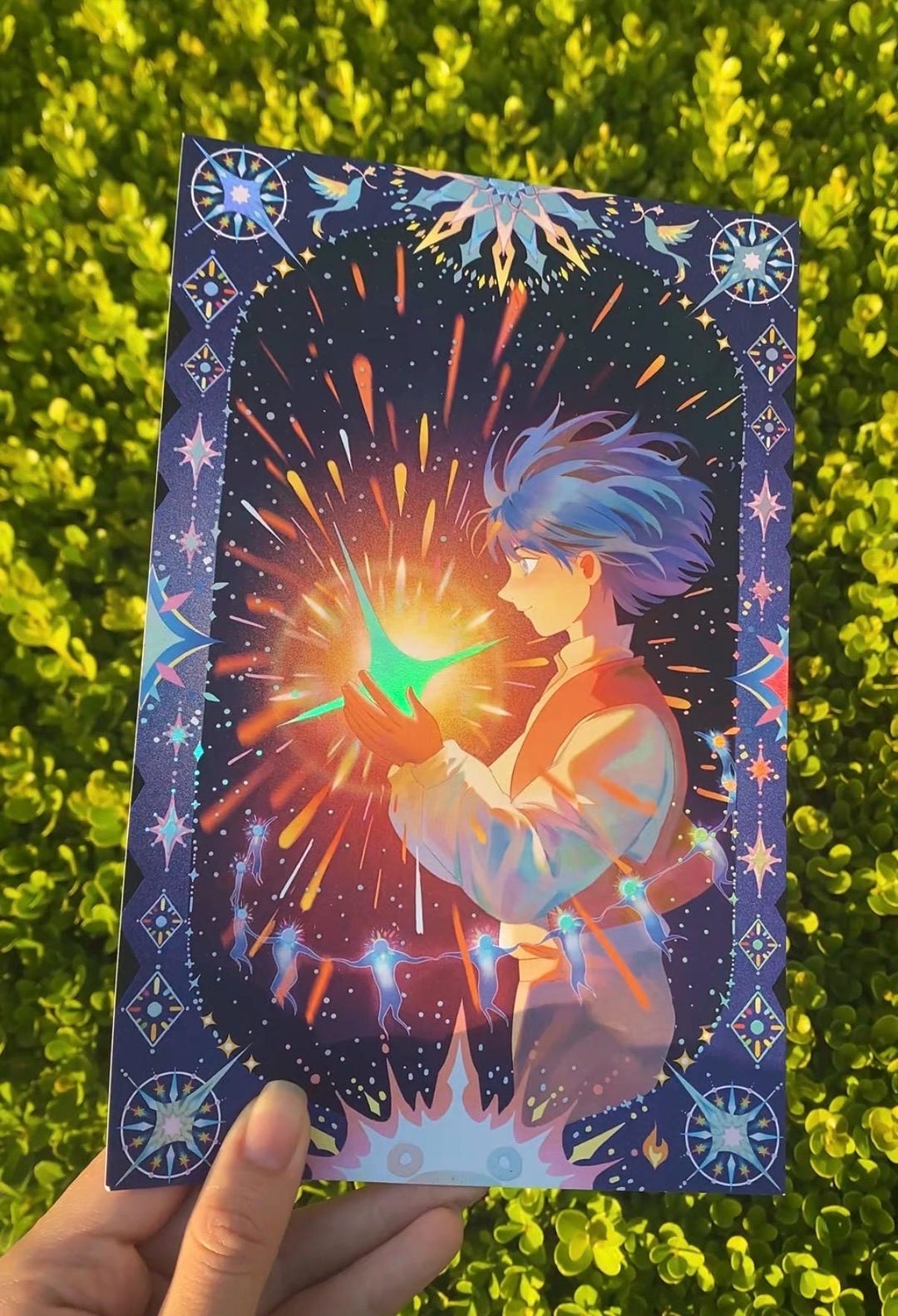 Holographic Foil Moving Castle, Howl, Small Print 5.5x8.5'' - Etsy