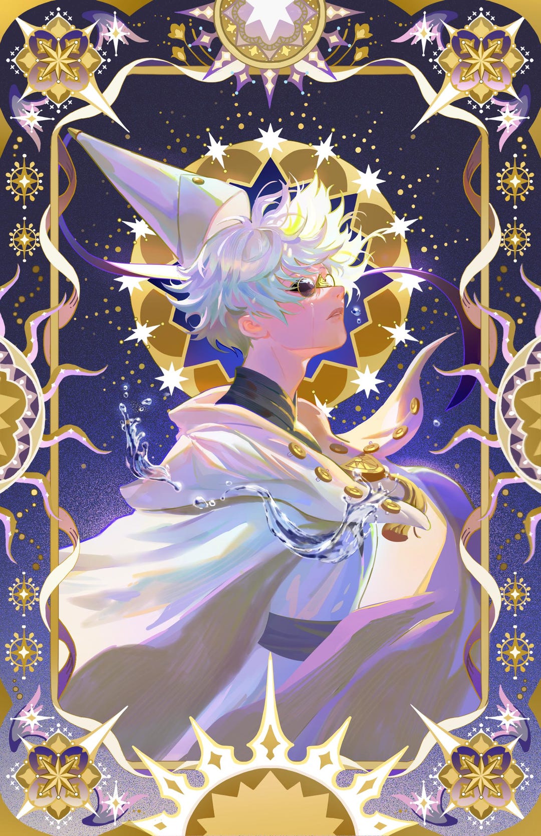 Qifrey Gold Foil Art Print 5.5"x8.5" Witch Hat Atelier Fanart Fantasy ...