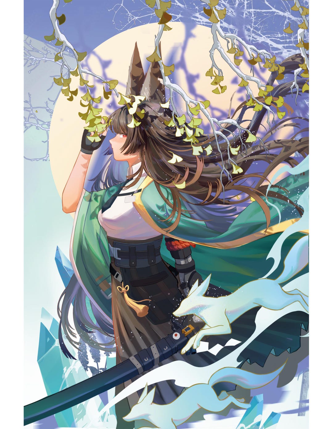 ZZZ Miyabi Art Print 8.5"x11" Elegant Fox Spirit Samurai Girl From ...