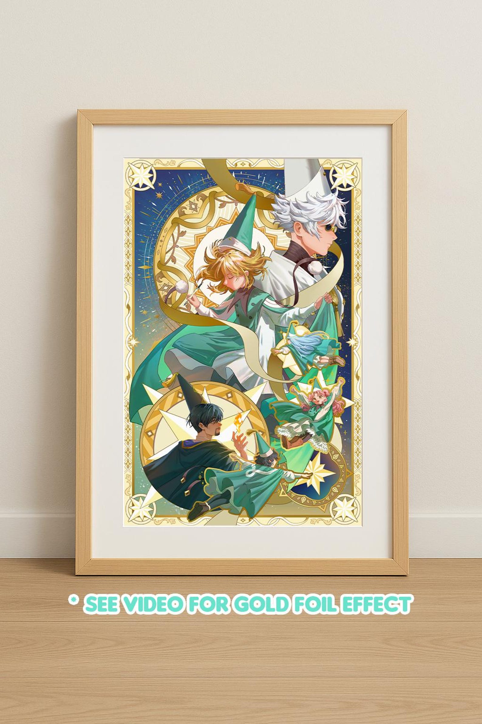 Witch Hat Atelier Gold Foil Print 11''x17'' Qifrey Coco Agott Tetia ...