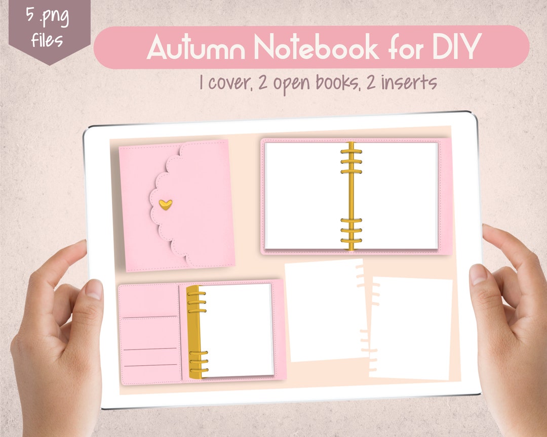 Soft Pink Digital Pocket Ring Notebook for DIY Digital Planner - Etsy