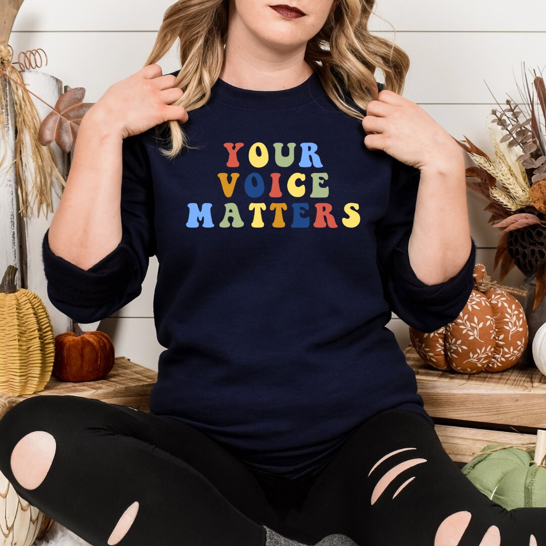 Your Voice Matters, Speech Language Pathology Crewneck, SLP Tshirt, SLP ...