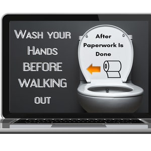 Funny Bathroom Sign Wash Your Hands Sign Bathroom Door Sign - Etsy